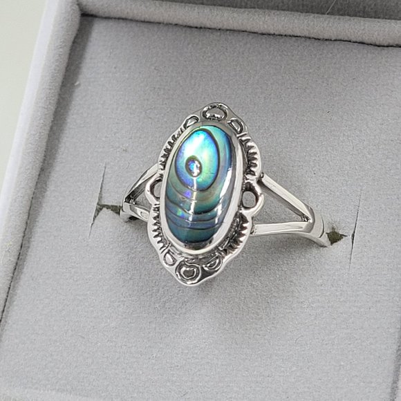 Treasure Cove Shoppe | Jewelry | Sterling Silver Abalone Ring | Poshmark